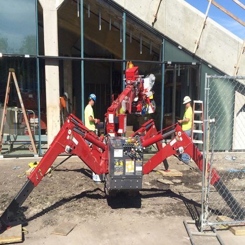 Spider Crane for Glass Installation | SEVENCRANE-Henan Seven Industry ...